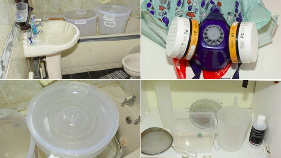 Police search for Rotherham bathroom 'crystal meth lab' trio - BBC News