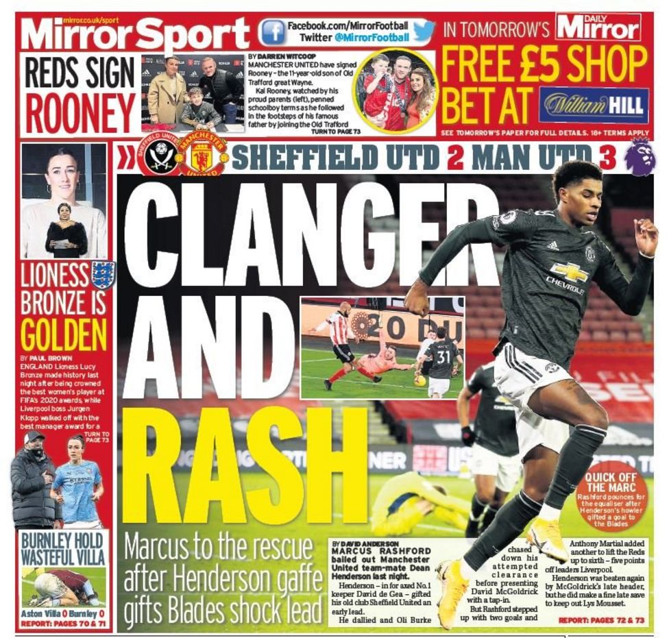 Friday's back pages - BBC Sport