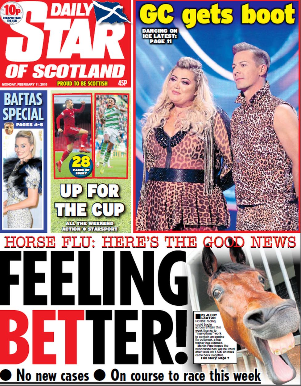 Scotland's papers: Cancer lottery and Bafta winners - BBC News