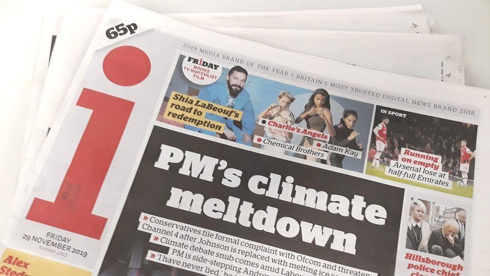 Daily Mail owner buys i newspaper for £50m - BBC News