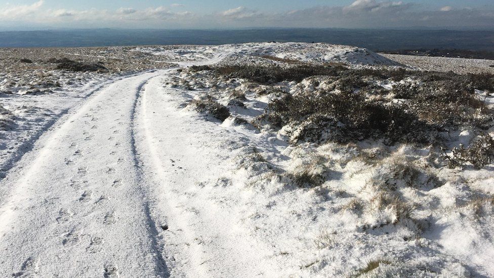 In pictures: Spring snow falls across the West Midlands - BBC News