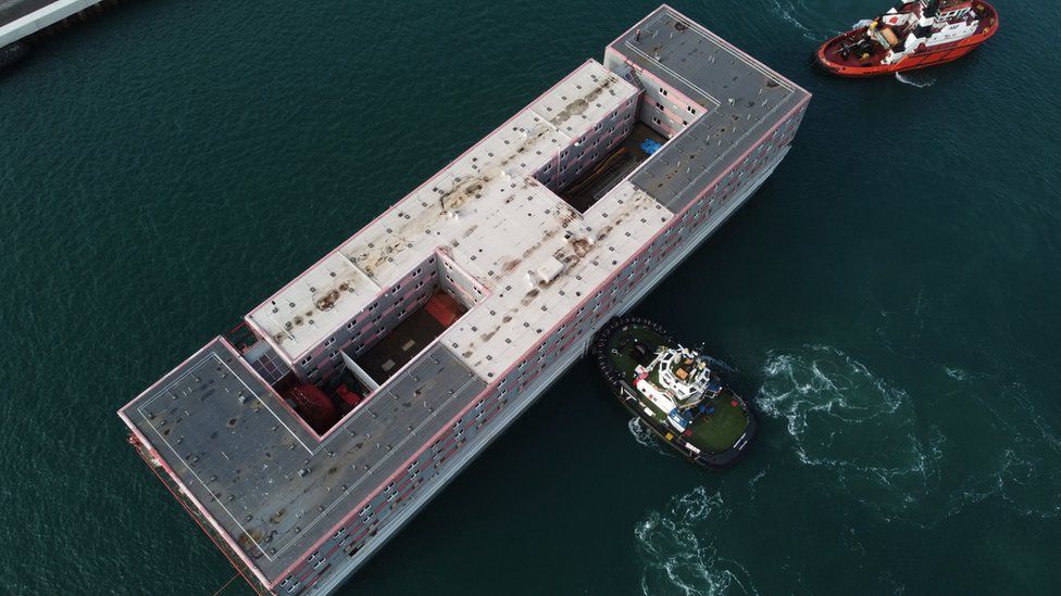 Bibby Stockholm: Asylum seeker barge docks in Portland as migration ...