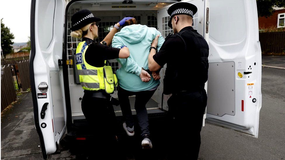 Wigan raids: Police arrest 56 people and seize guns - BBC News