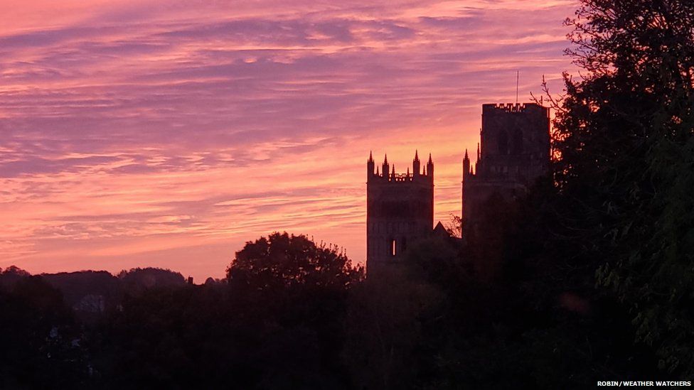Stunning sunrise skies over northern England - BBC Weather Watchers