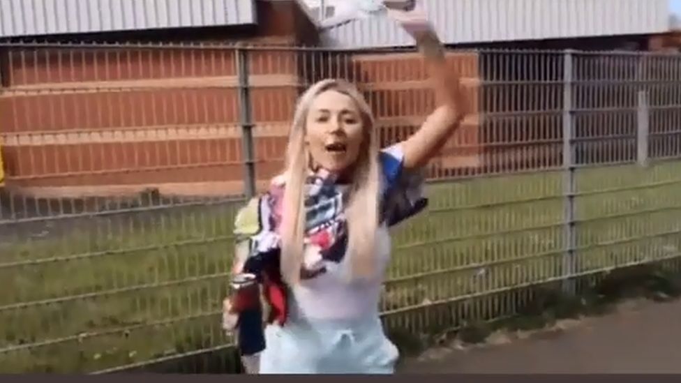 Rangers fan disorder images released by police - BBC News