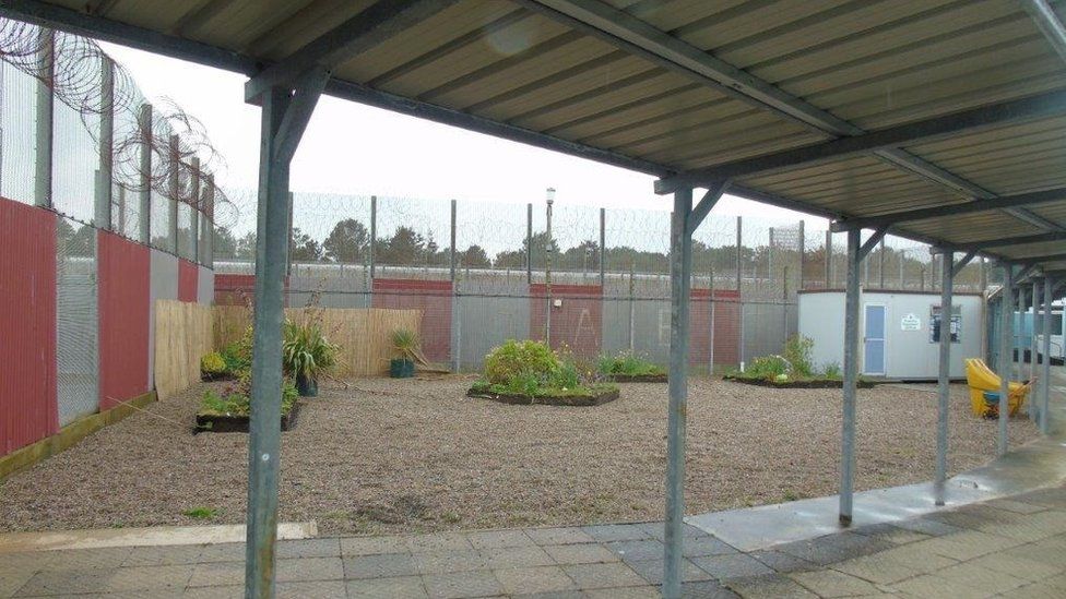 Magilligan fathers captivated by new prison play park - BBC News