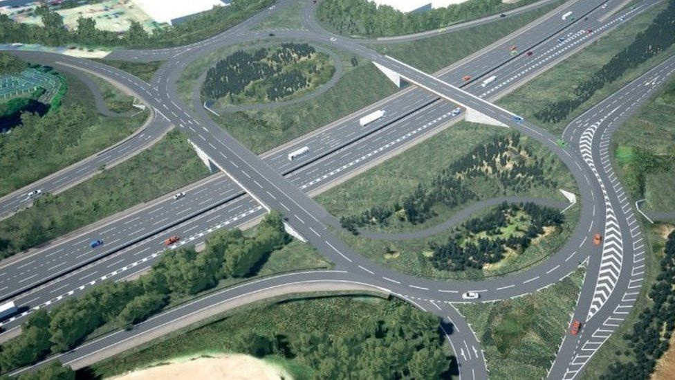 Winchester M3 junction plans criticised by conservationists - BBC News