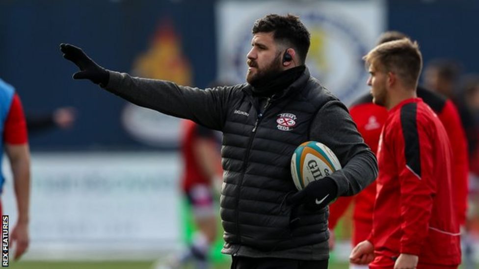 Jersey Reds forwards hailed after 47-7 London Scottish victory - BBC Sport