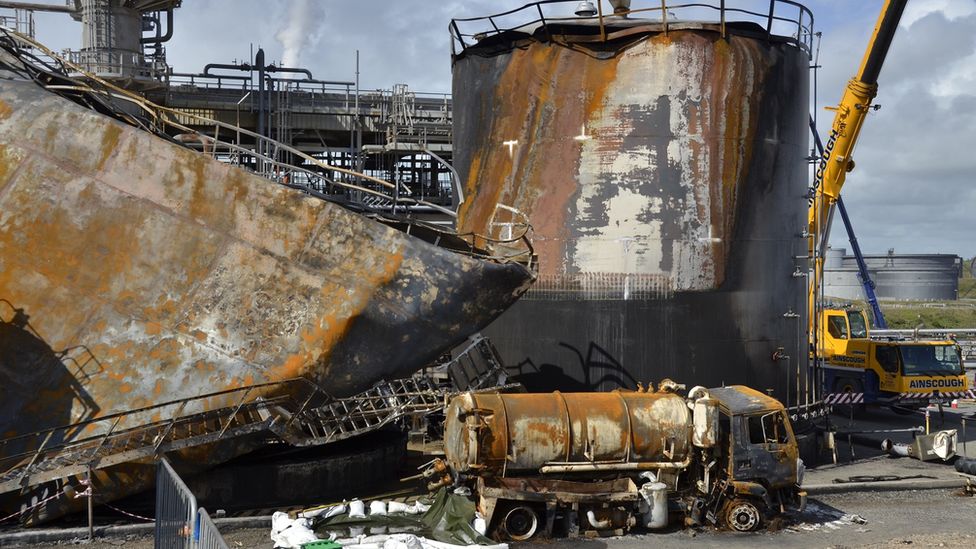 Chevron fined for Pembroke explosion that killed four people - BBC News