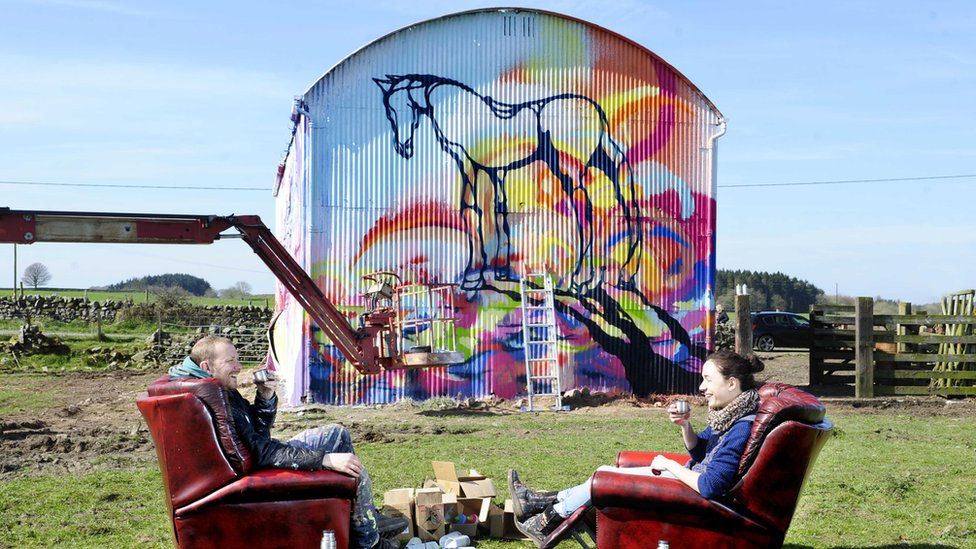 Plans under way for Dumfries and Galloway's rural mural project - BBC News