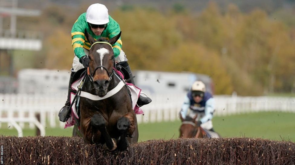 Jonbon: Nicky Henderson charge cruises to Shloer Chase victory at ...