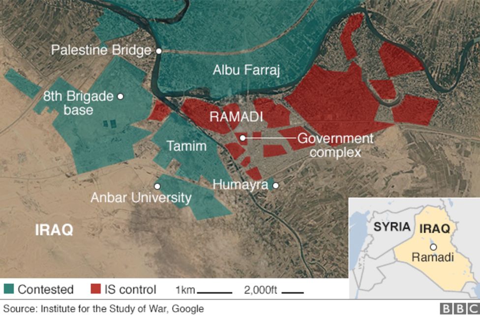 IS conflict: Iraqi forces 'retake key Ramadi district' - BBC News