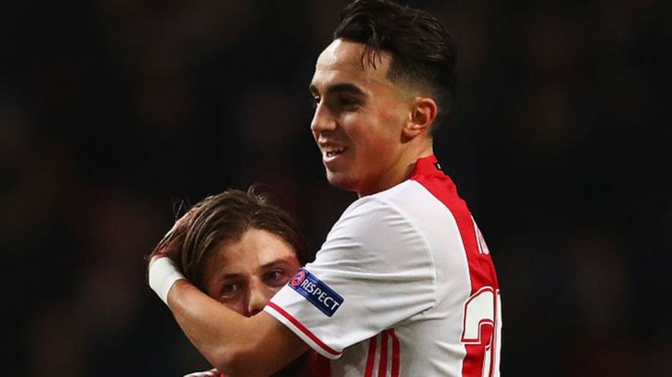 Ajax fans rally for stricken player Abdelhak Nouri - BBC News