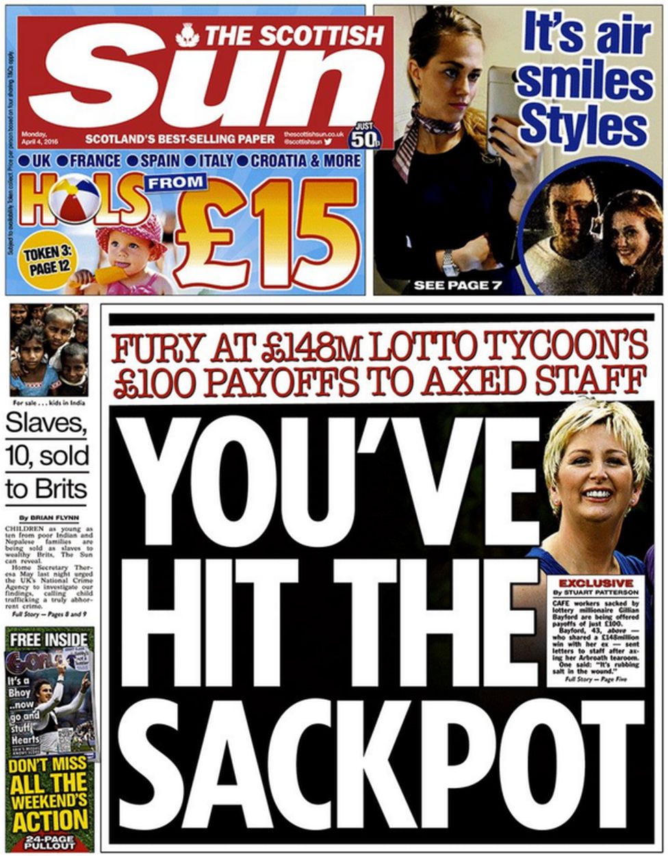 Scottish papers: Brexit campaign and school lunches - BBC News