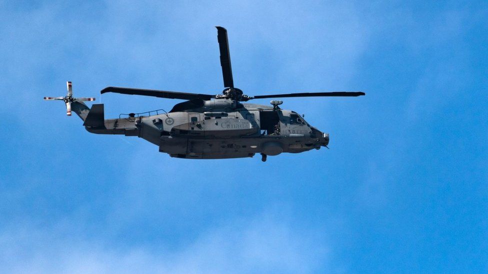 Canada helicopter crash: 1 dead, 5 missing off Greece - BBC News