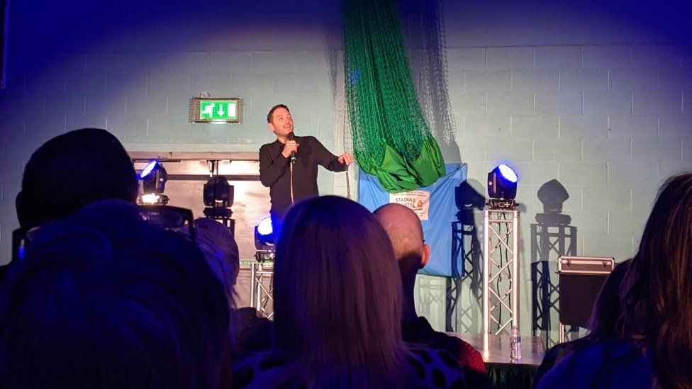 Cost of living: Married comedians' show raises £12k for families - BBC News