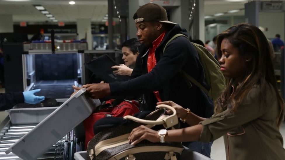 Muslim men blame racial profiling for flight cancellation - BBC News