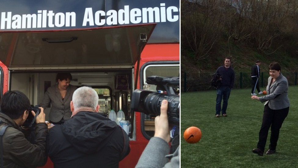 Holyrood campaign trail focuses on jobs and pensioners - BBC News