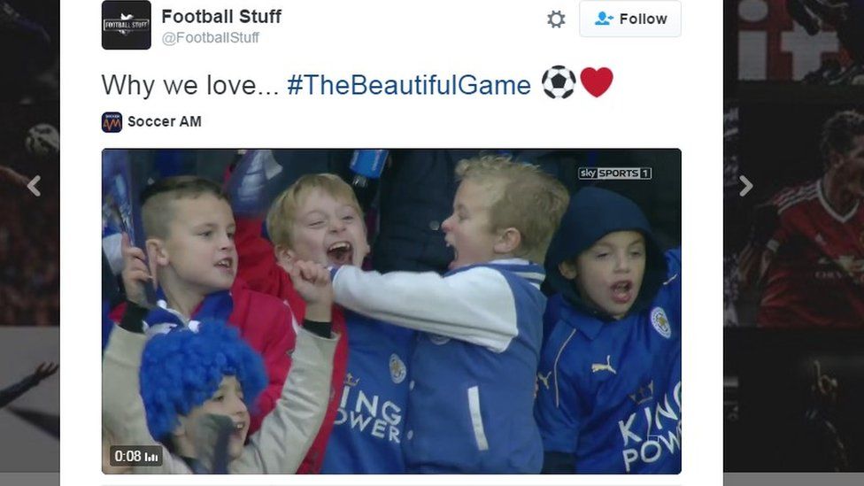 Leicester City's Riyad Mahrez surprises viral video kids - BBC News