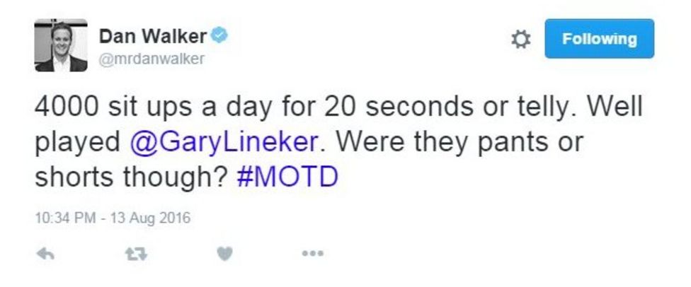 Gary Lineker pants: Match of the Day presenter keeps Twitter promise ...