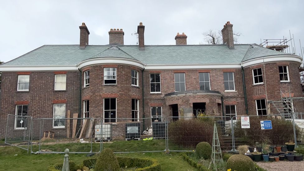 Restoration works near completion at fire-hit Betley Court - BBC News