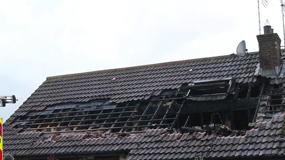 Downpatrick house damaged in lightning strike - BBC News