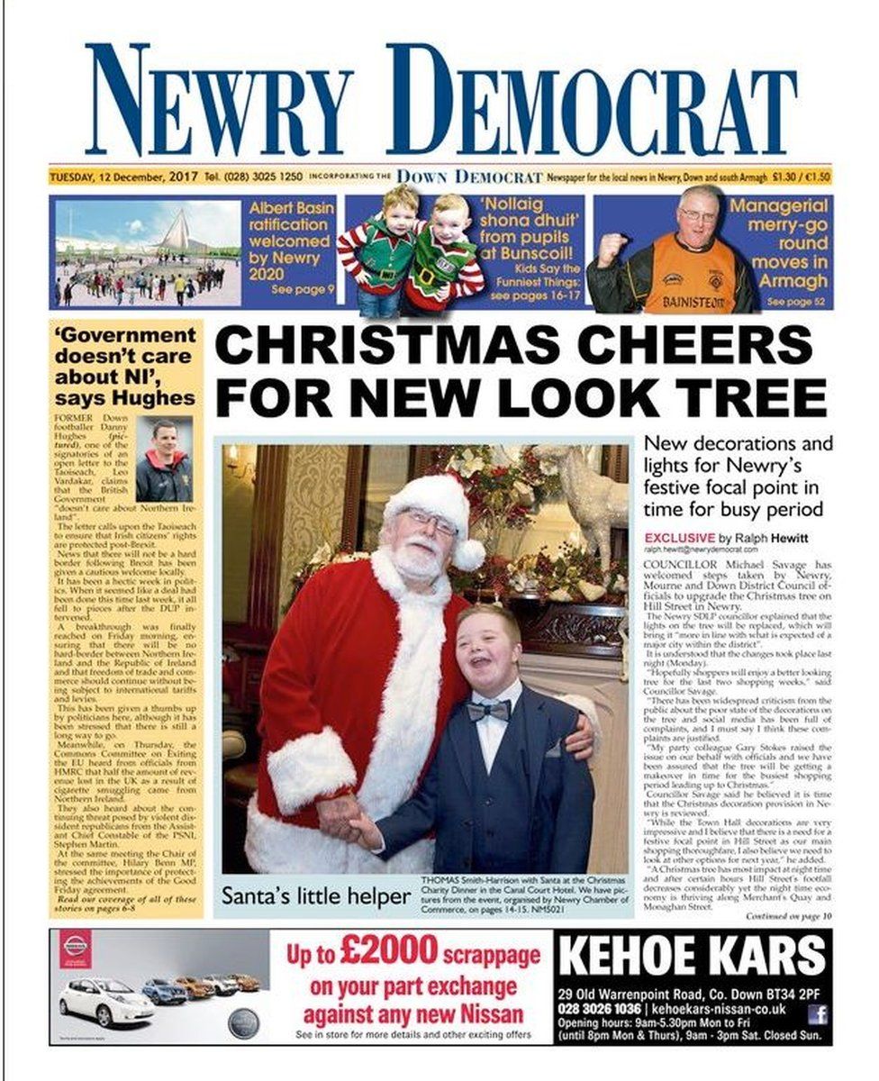 Ugly Christmas trees and parking fees - BBC News