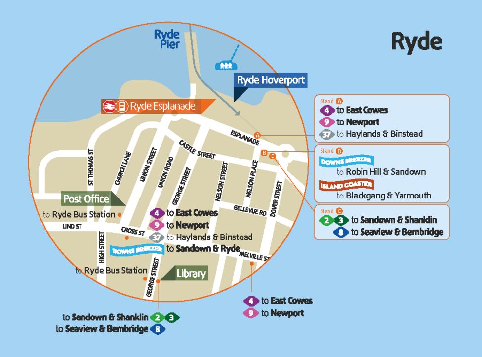 Isle of Wight: Temporary stops for Ryde during bus station revamp - BBC ...
