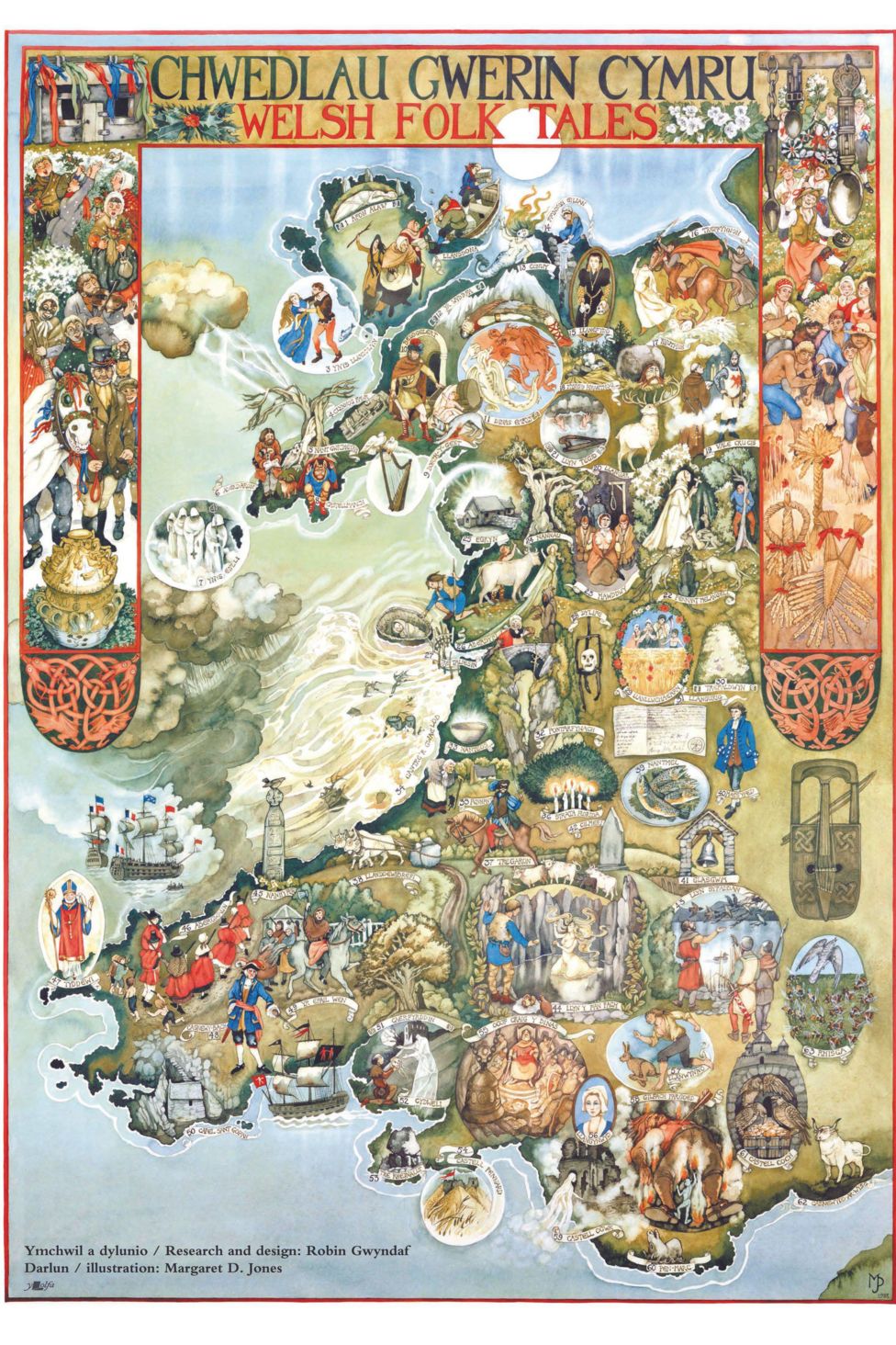 Cofio Margaret Jones, darlunydd y Mabinogion - BBC Cymru Fyw