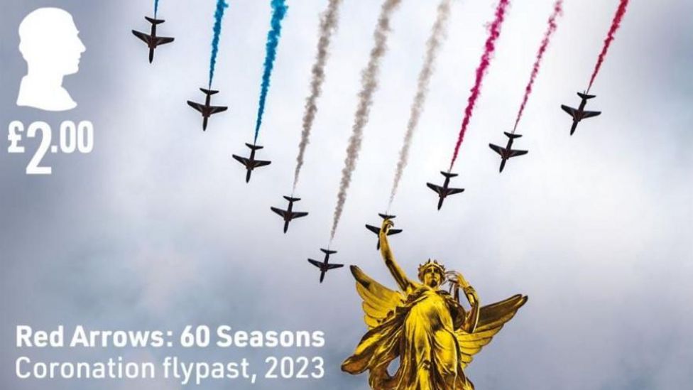 Red Arrows stamps launched by Royal Mail to mark 60th anniversary - BBC ...
