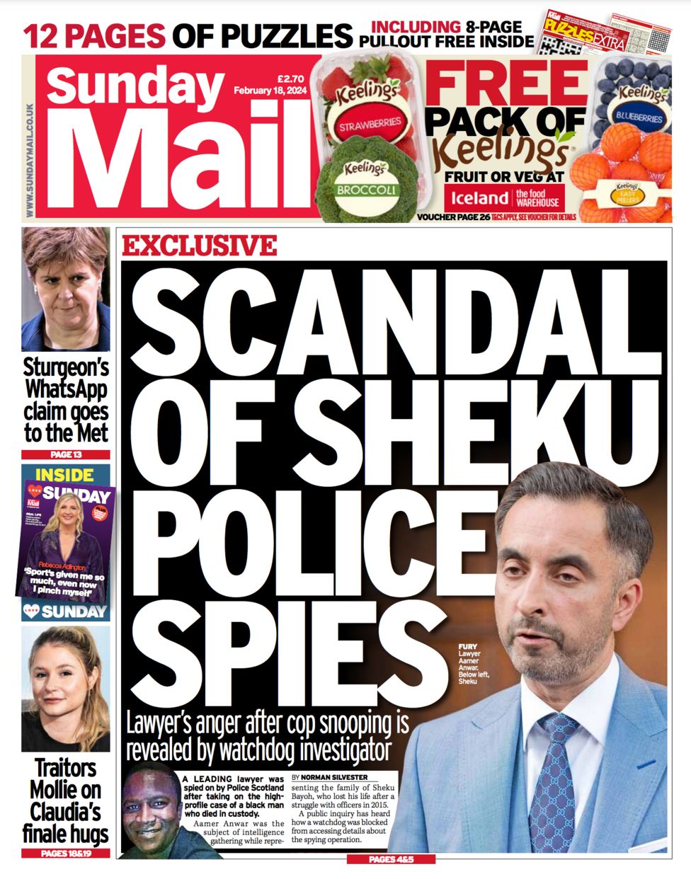 Scotland's papers: Migrant pressure and 'neglected' Scottish roads ...
