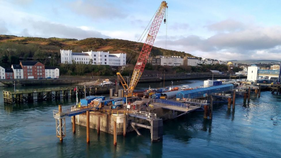 Issues with bedrock delay pier protection project completion - BBC News