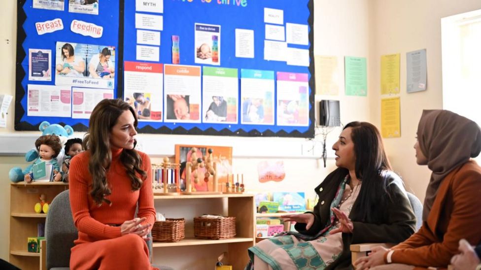 Kate praises 'vital' early years education in Luton nursery visit - BBC ...