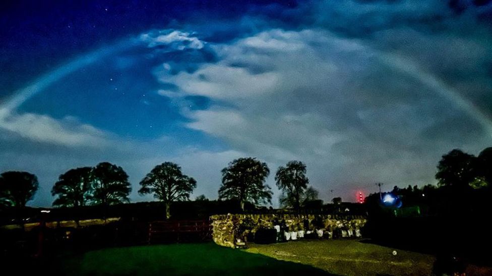 In pictures: Rare lunar rainbows over the Highlands - BBC News