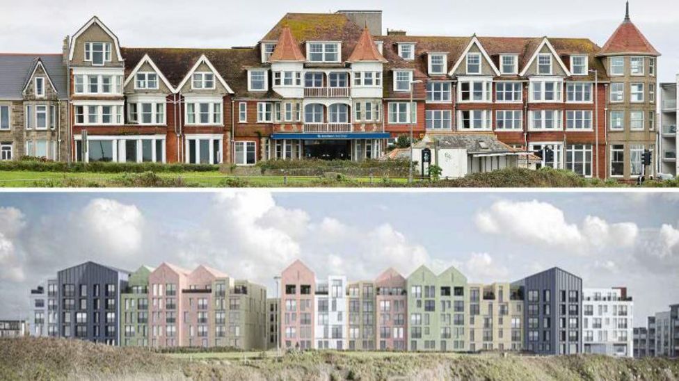 Hotel Bristol Narrowcliff plans for Newquay are approved - BBC News