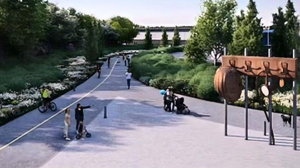 Lonsdale sculpture a tribute to Houghton Colliery mining history - BBC News