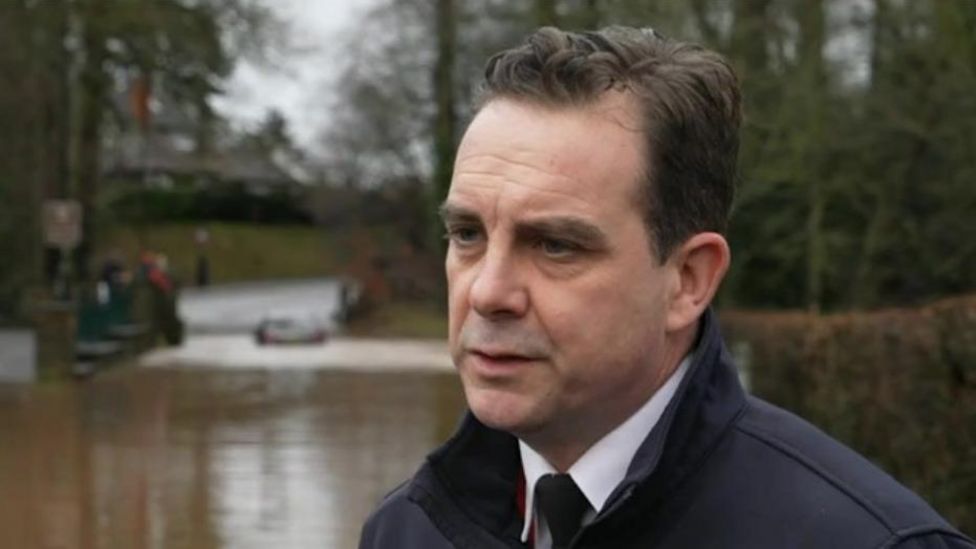 Storm Henk: Floods trap pair in car and leave residents stranded - BBC News