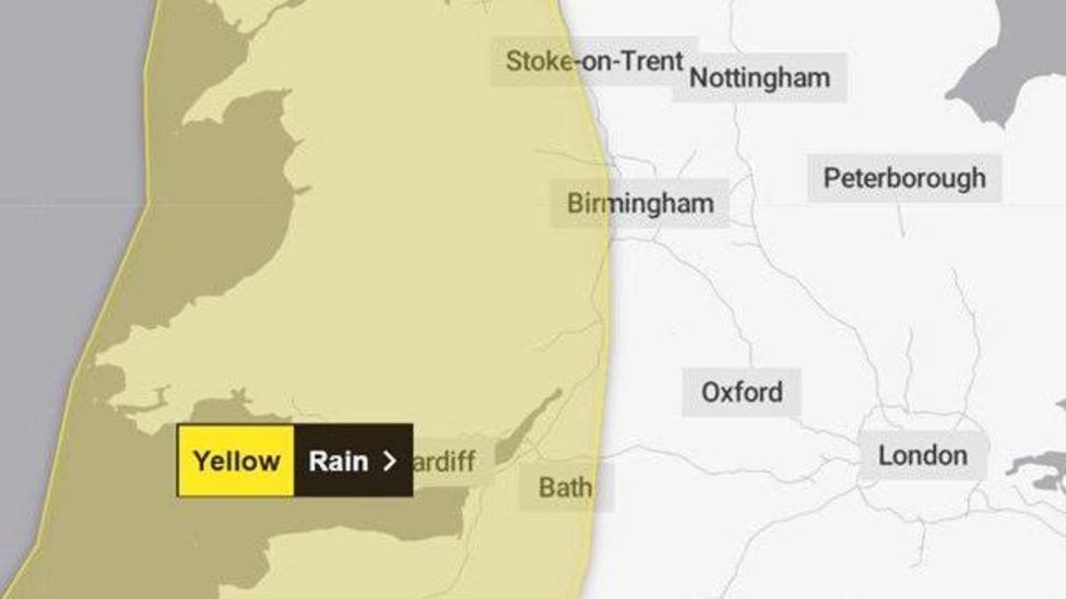 Met Office issues weather warning for parts of West Midlands - BBC News