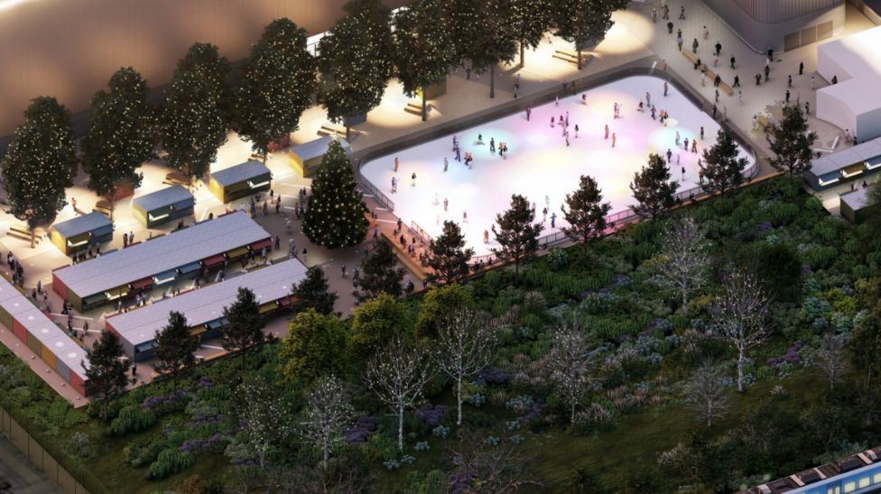 Outdoor plans for Bristol Arena unveiled - BBC News