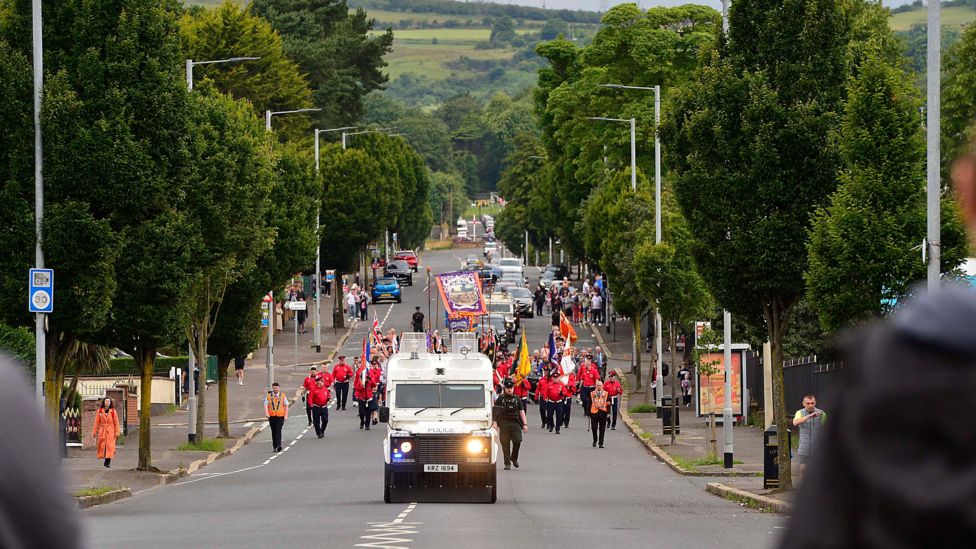 The Twelfth: Orange Order parades take place across NI - BBC News