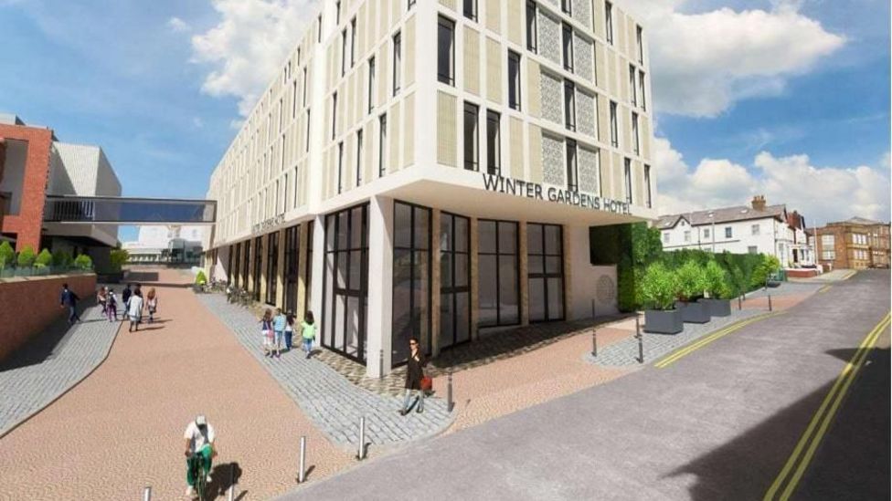 Plans to convert former Blackpool Job Centre into holiday flats - BBC News
