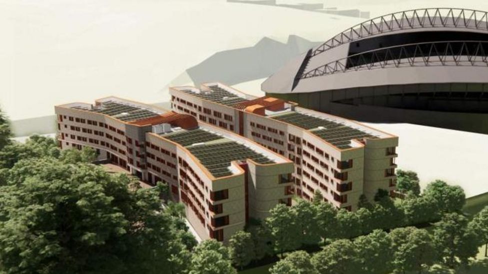 Brighton: Student housing block next to Amex gets go ahead - BBC News