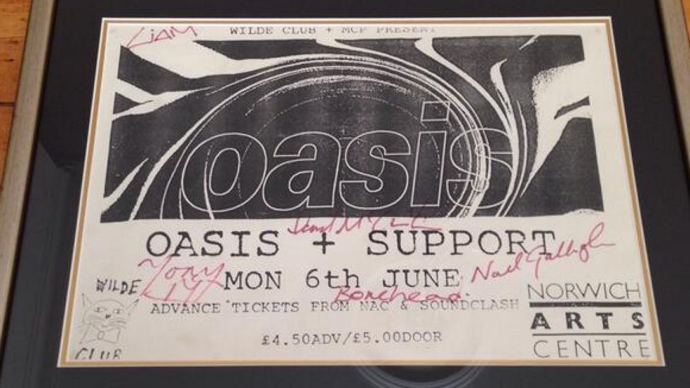 Oasis gig at Norwich Arts Centre in 1994 marked with tribute show - BBC ...