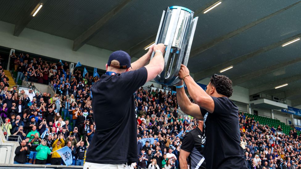URC trophy paraded at Scotstoun by Glasgow Warriors - BBC Sport