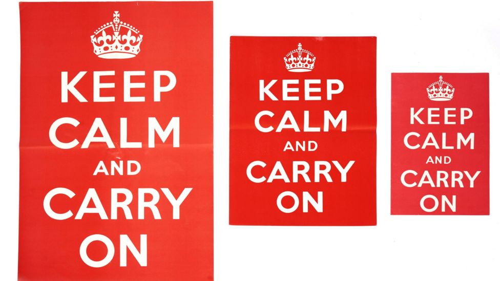 'Keep calm' posters estimated to sell for £6k - BBC News