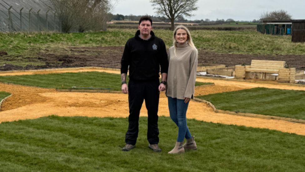Clive Barracks wellbeing garden saved after community push - BBC News