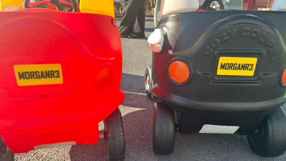 Morgan Ridler: Toy cars bought in memory of dead pupil stolen - BBC News