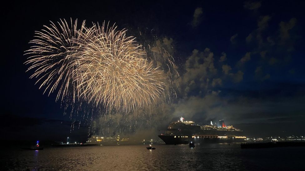 Cunard Queen Anne cruise ship set for maiden voyage - BBC News