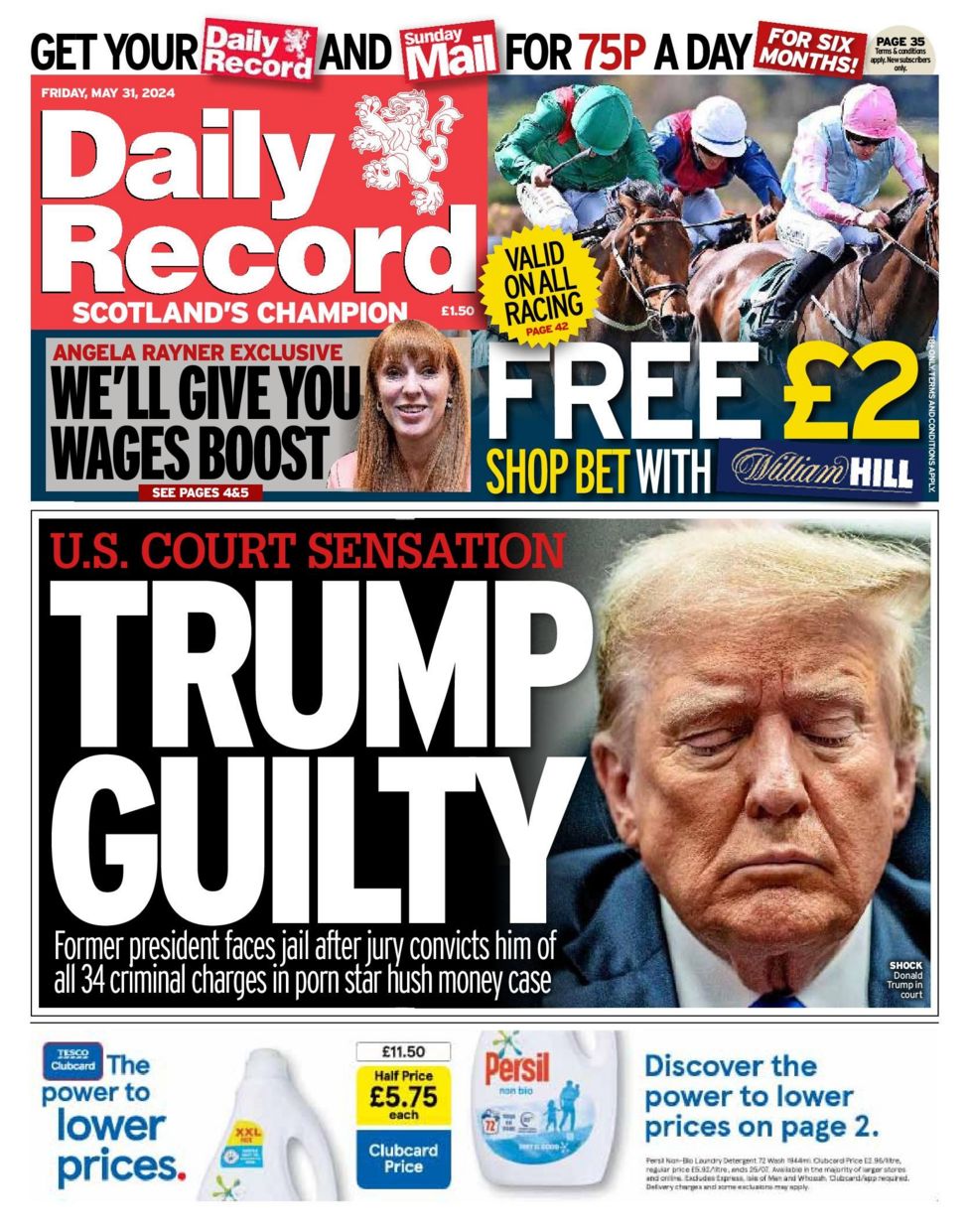 Scotland's papers: Trump found guilty and Glen Coe mother's heartbreak ...