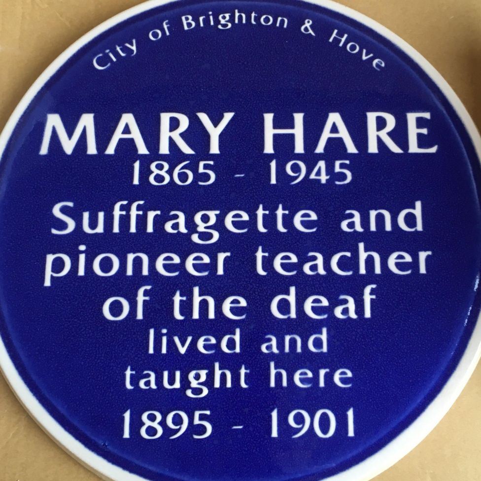 Mary Hare: Brighton pioneer deaf teacher and suffragette honoured - BBC ...